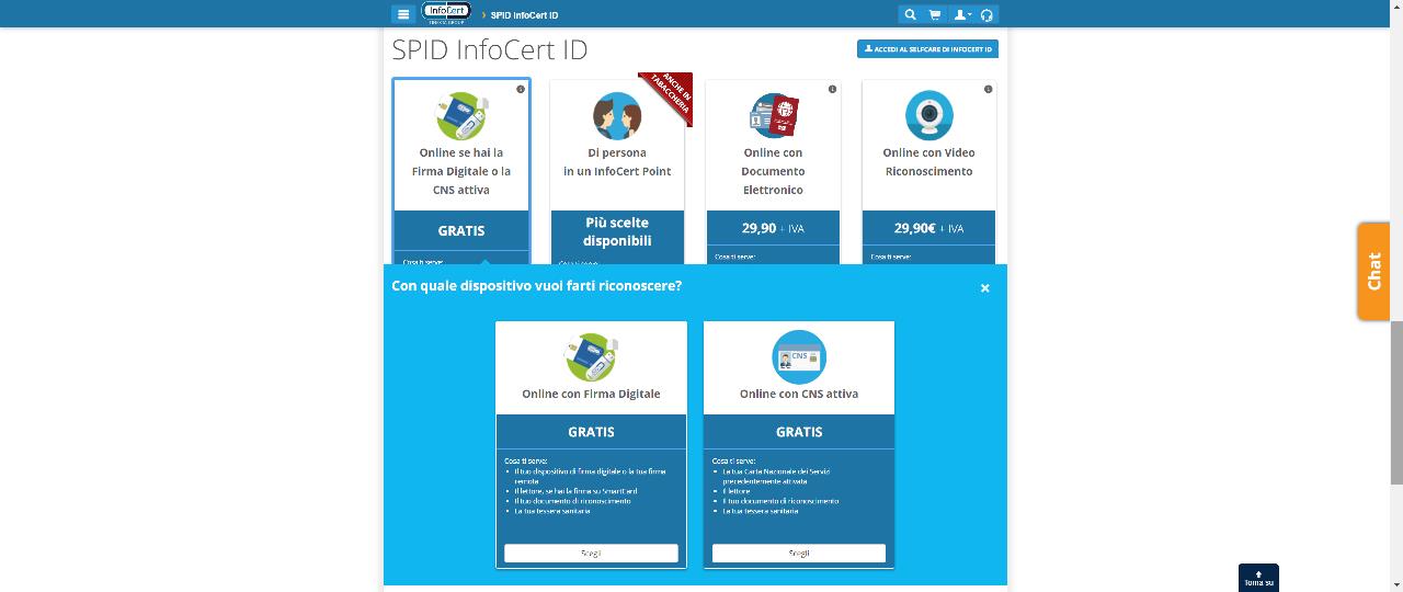 Guida alla richiesta di un’identità InfoCert ID | Assistenza Infocert