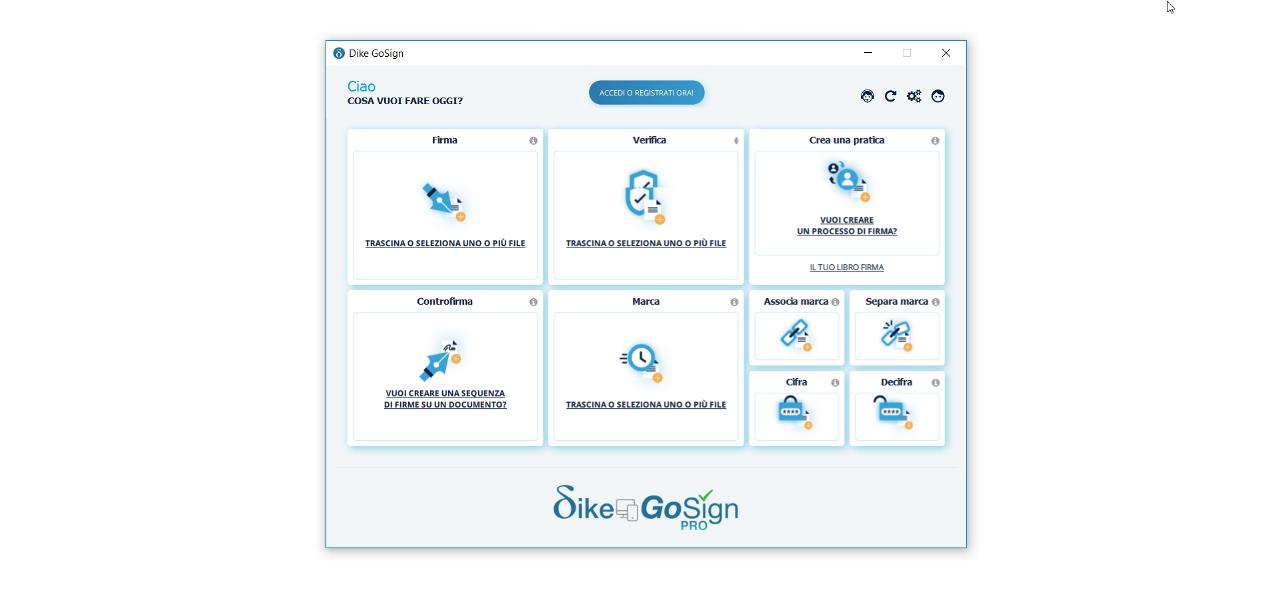 Guida alla registrazione di un account in Dike GoSign desktop ...